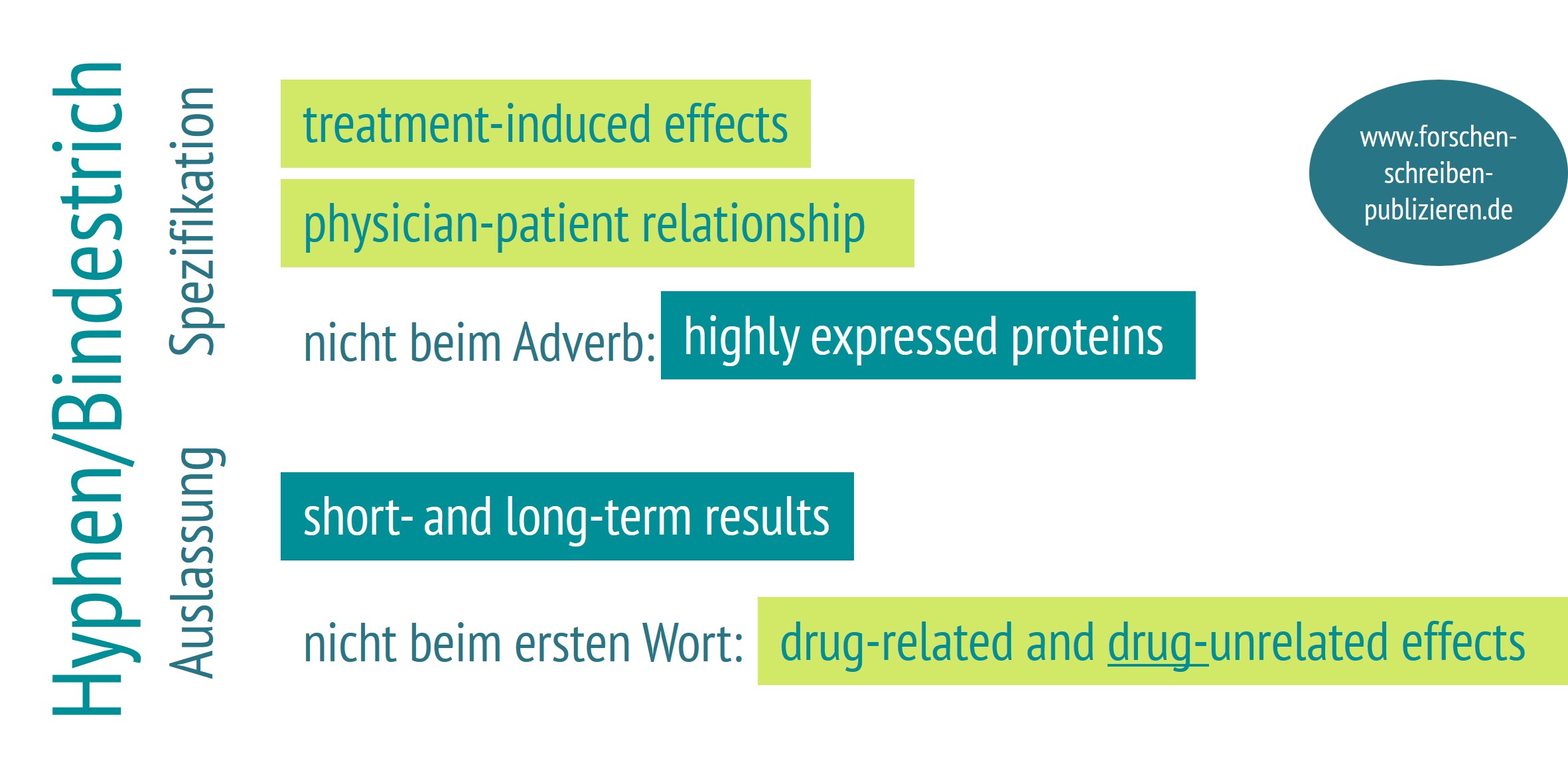Der Bindestrich im Paper (Wissenschaftsenglisch)